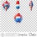 Patriotic Desserts Clipart Bundle, Popsicles Ice Cream Cupcakes Clipart ...