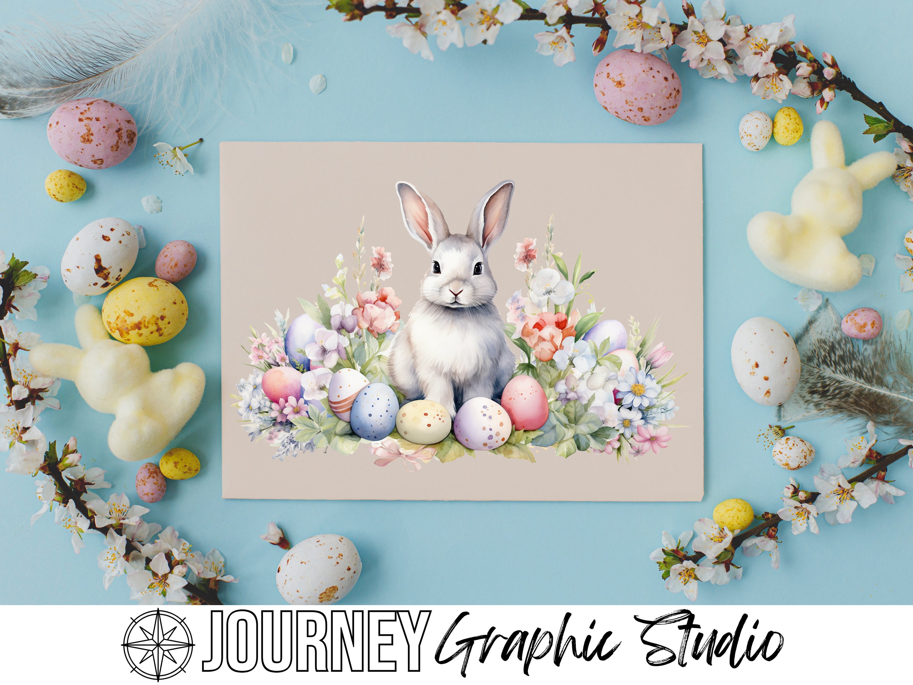 Easter Clipart Bundle Collection, Watercolor Clipart Bundle, Easter ...