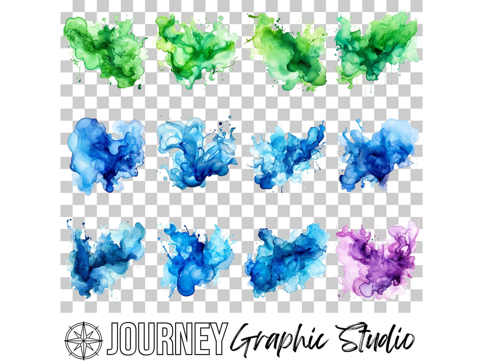 Watercolor Splash Clipart Bundle, Watercolor Clipart Bundle, Watercolor ...