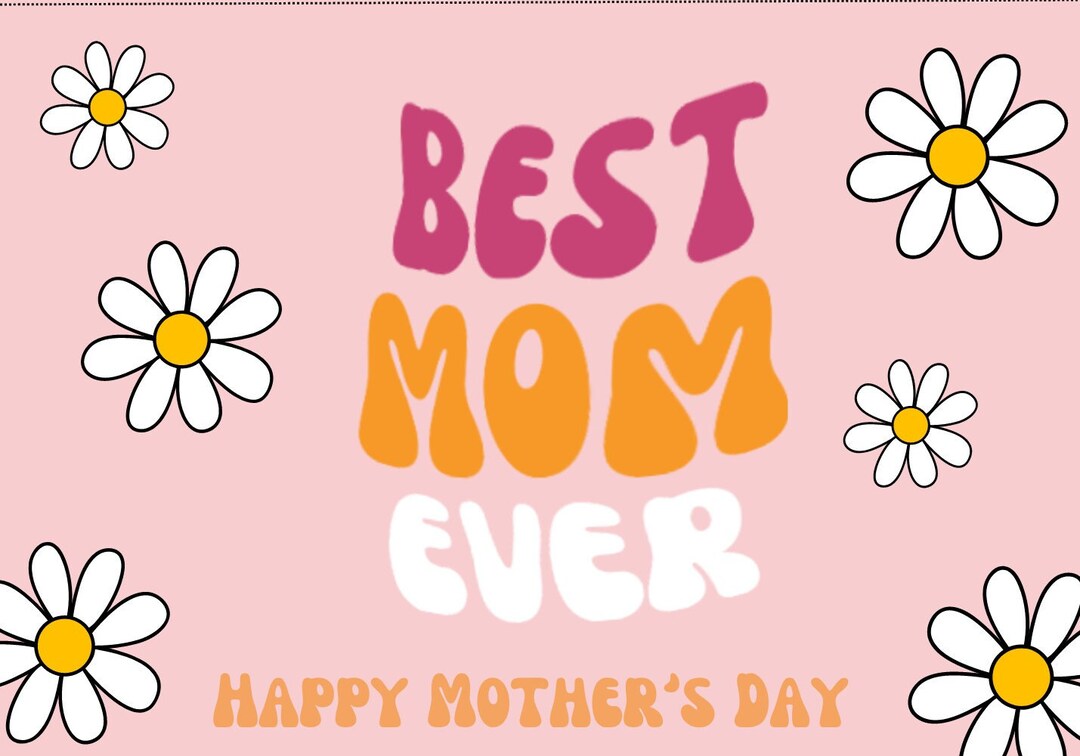 Best Mom Ever Mothers Day Card - Etsy