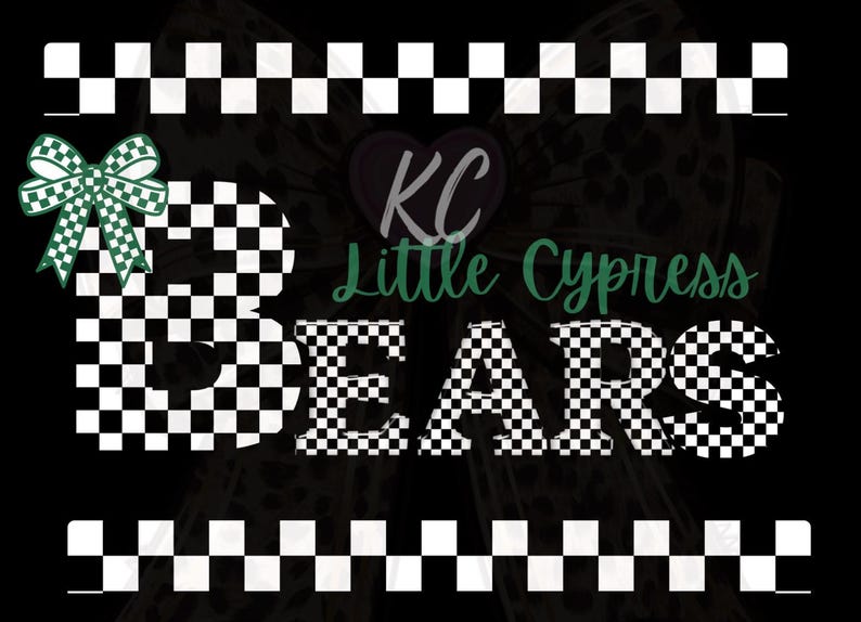 LCM Bears PNG - Little Cypress Bears Mascot PNG - Etsy