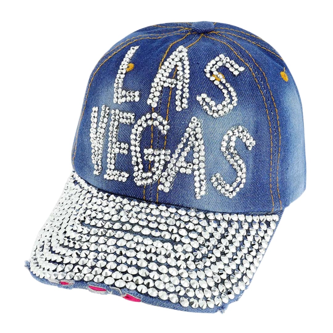 Custom BLING LAS VEGAS Hat for Women, Casino Hat, Bling Lover Cap, Gift ...
