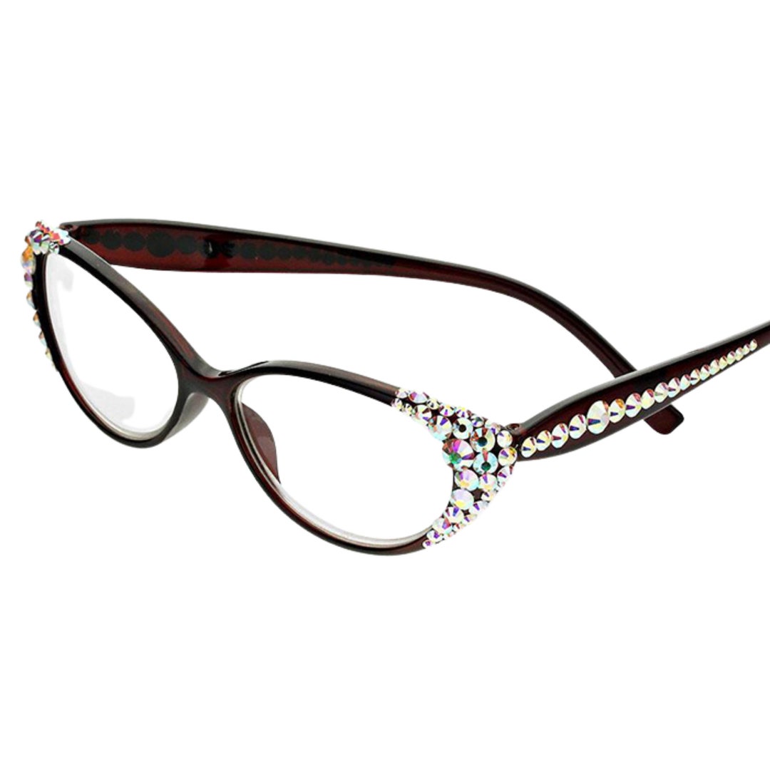 Unique Vintage Crystal Bedazzled Bling Reading Glasses, Sparkly Readers ...
