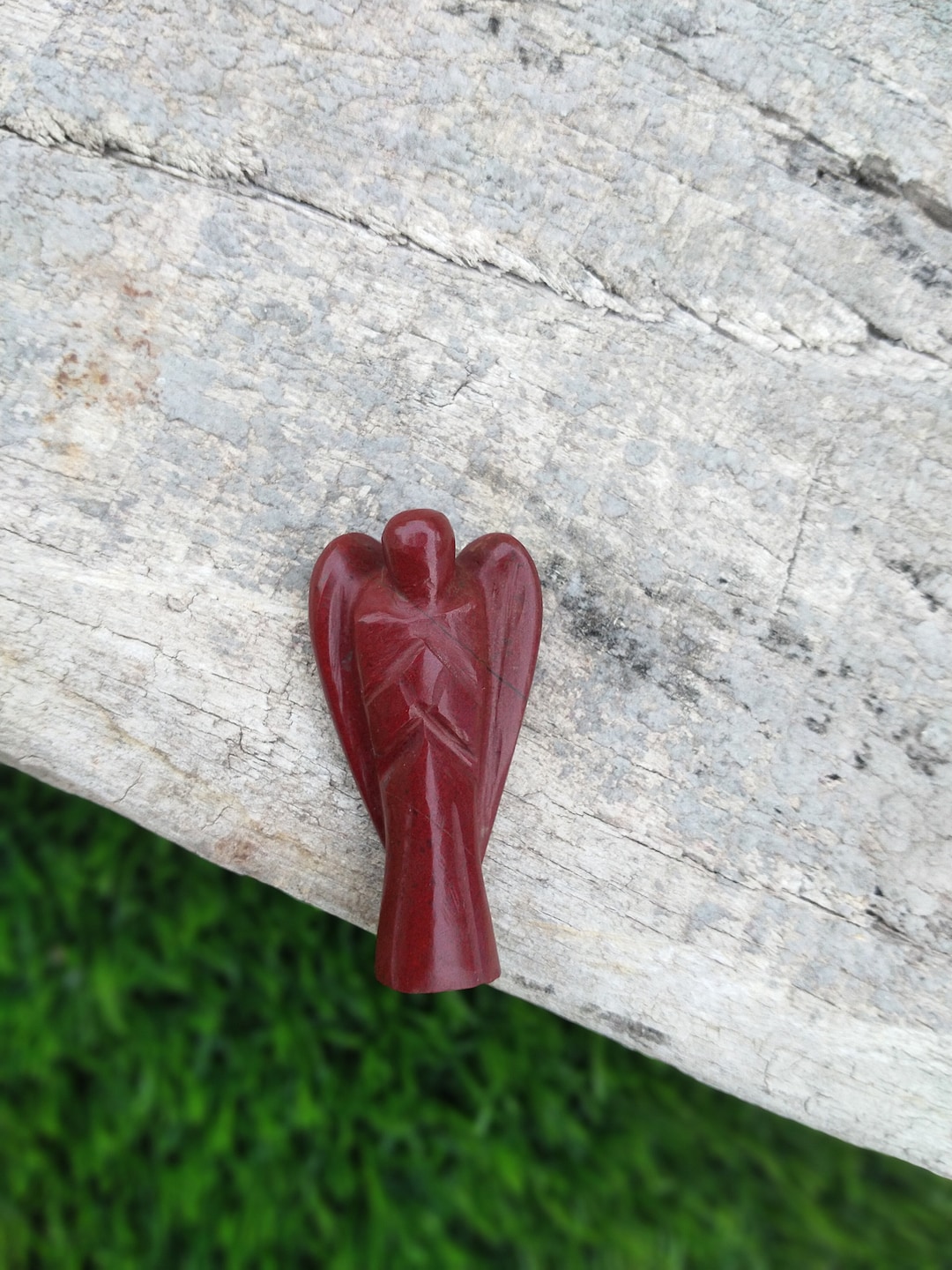Jasper Guardian Angels, Transformation + Protection, Red Jasper Pocket Guardian Angel, 2" Jasper ...