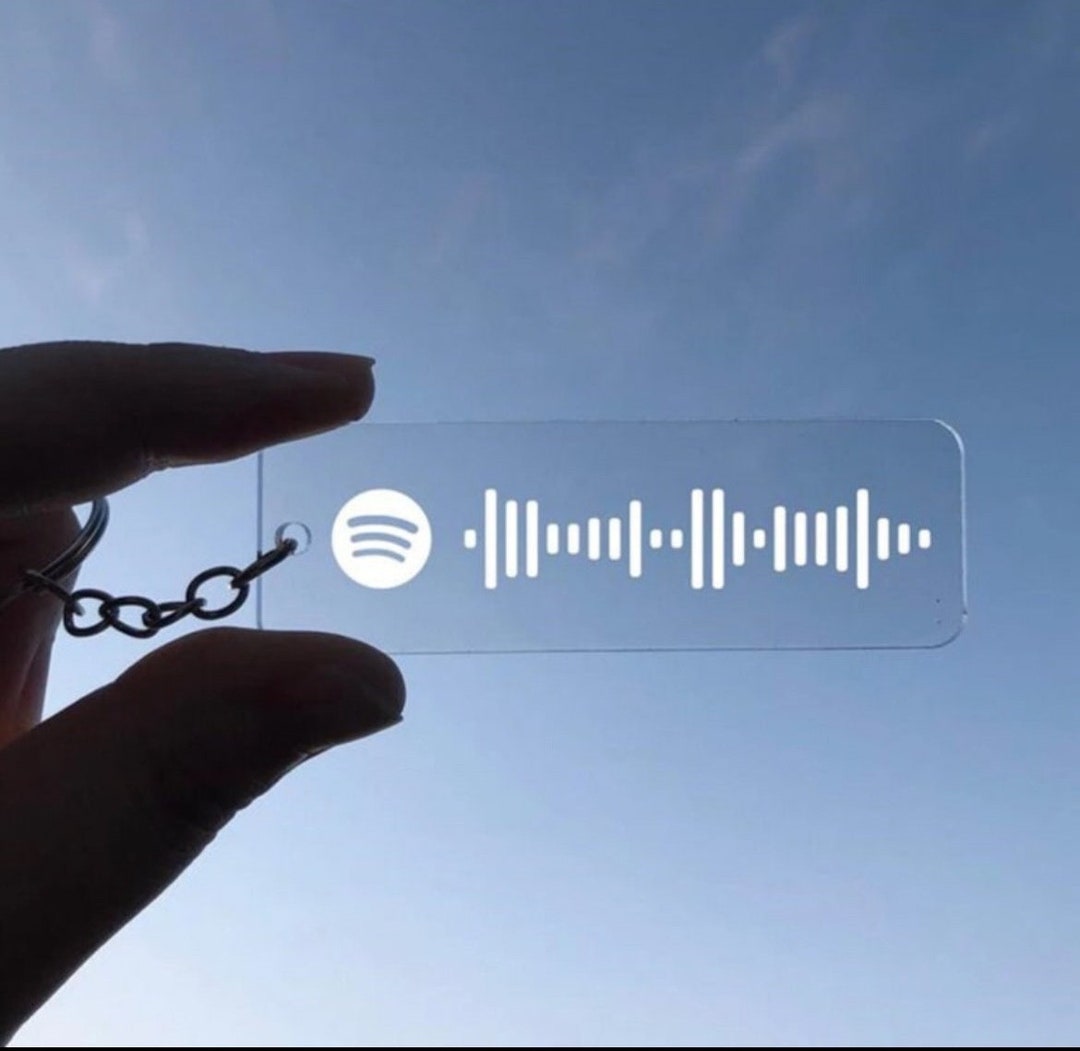 Personalized Scannable Music Code Keychain for Gifting - Etsy