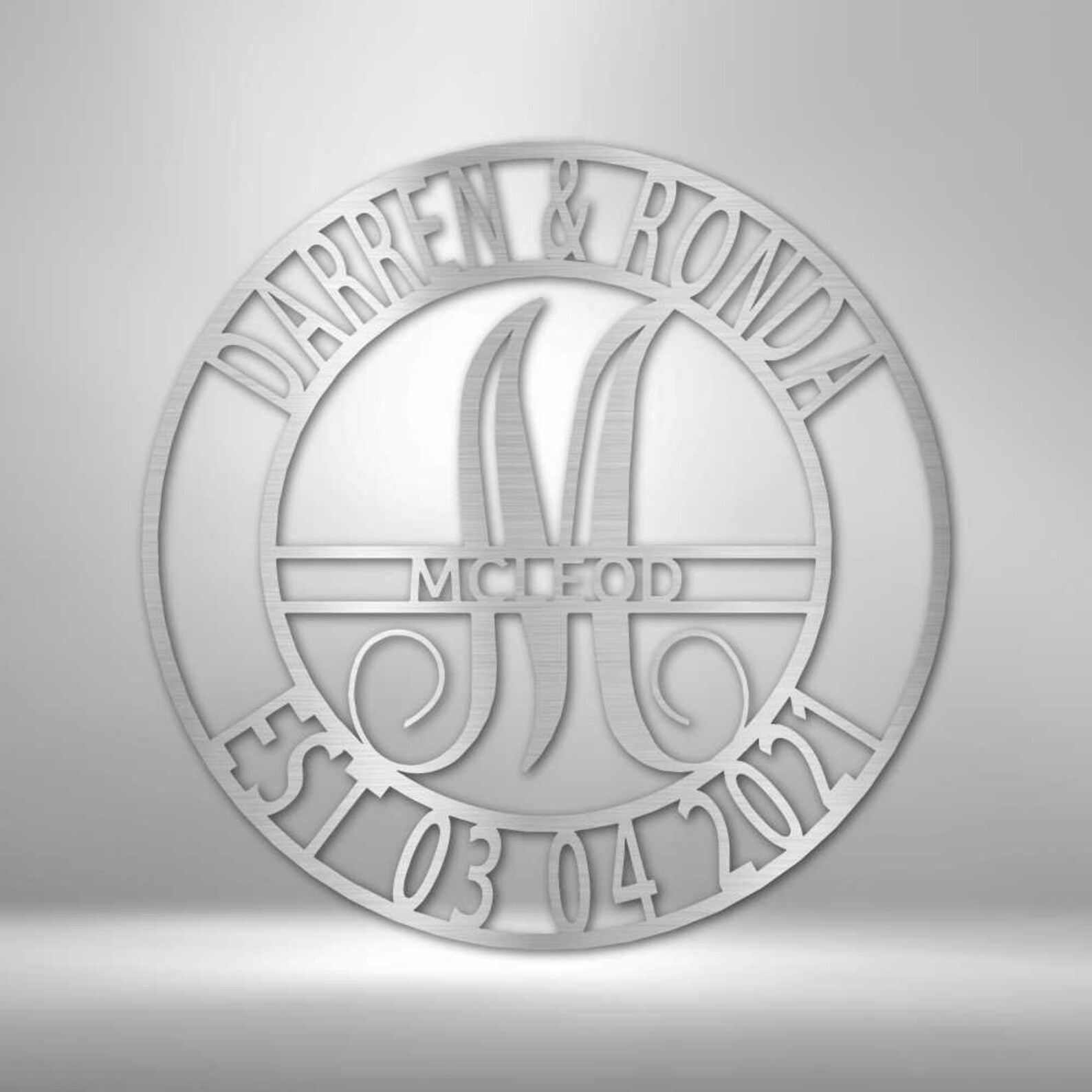 Elaborate Name - Steel Sign - Etsy