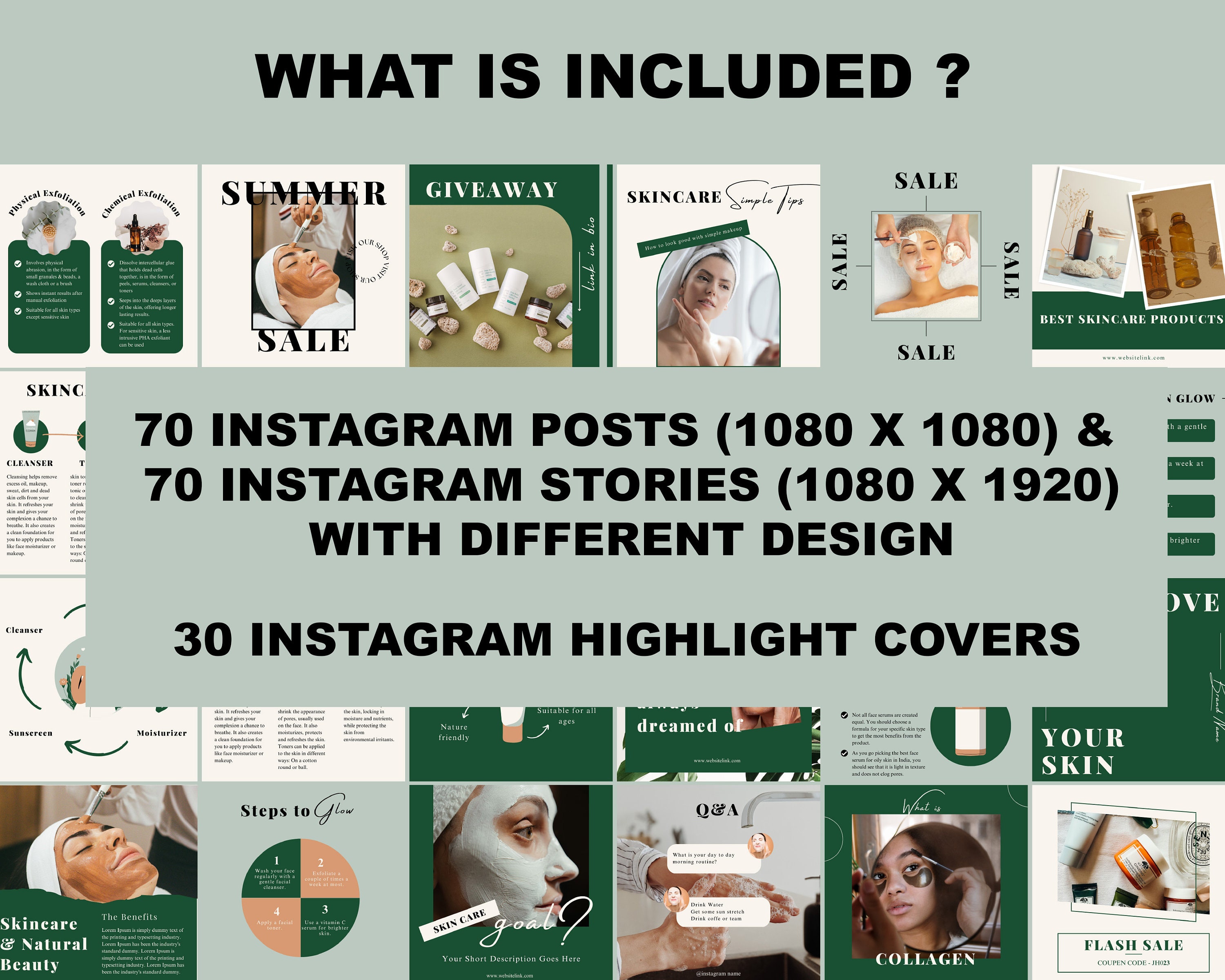 Esthetician Instagram Post Templates, Skincare Social Media Posts ...