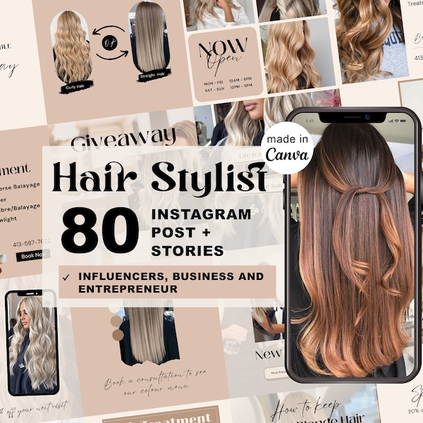 Hair Extension Instagram Post - Etsy