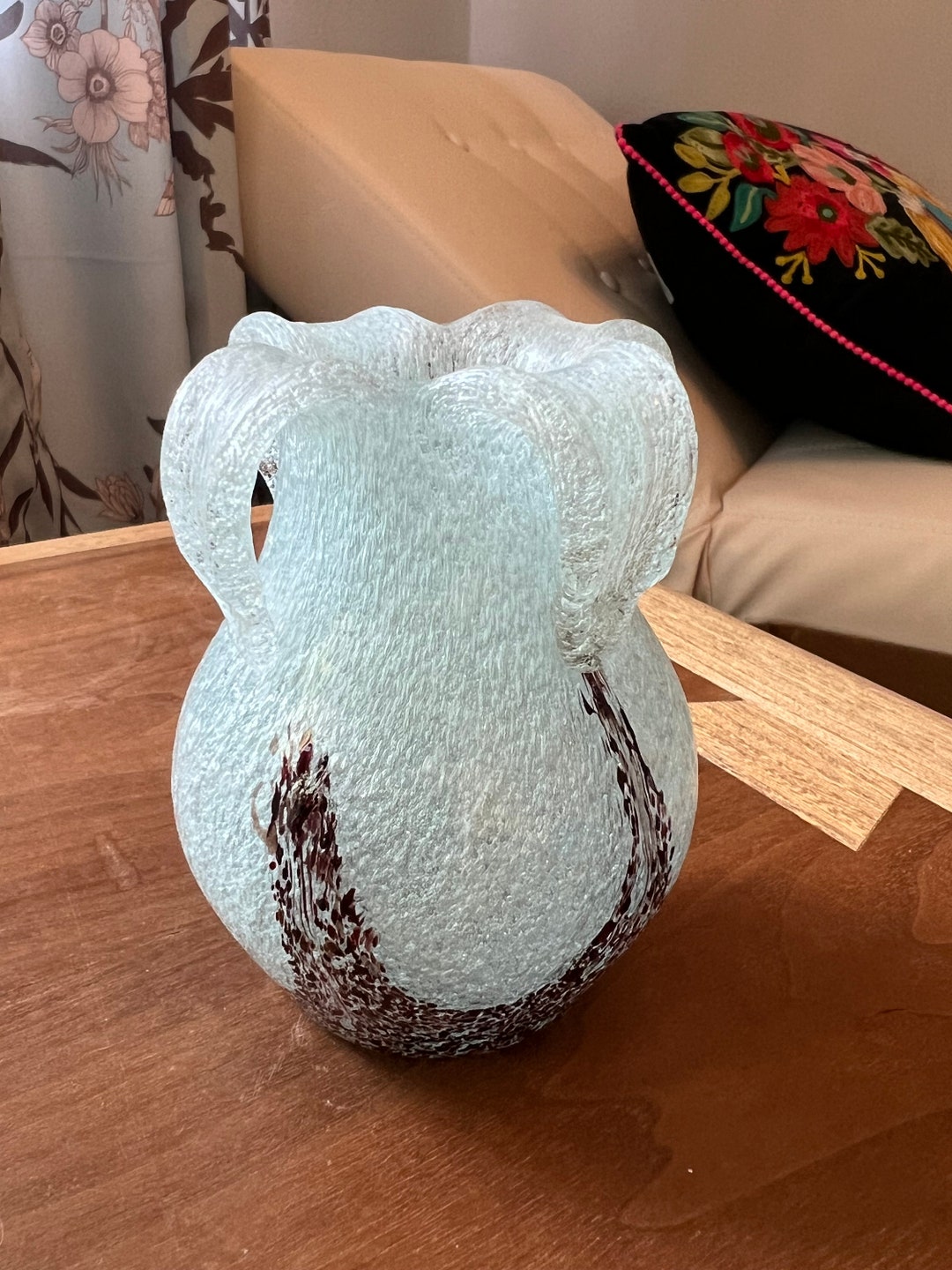 Emanuel Beranek Pulegoso Czech Glass Vase C. 1940 RARE - Etsy