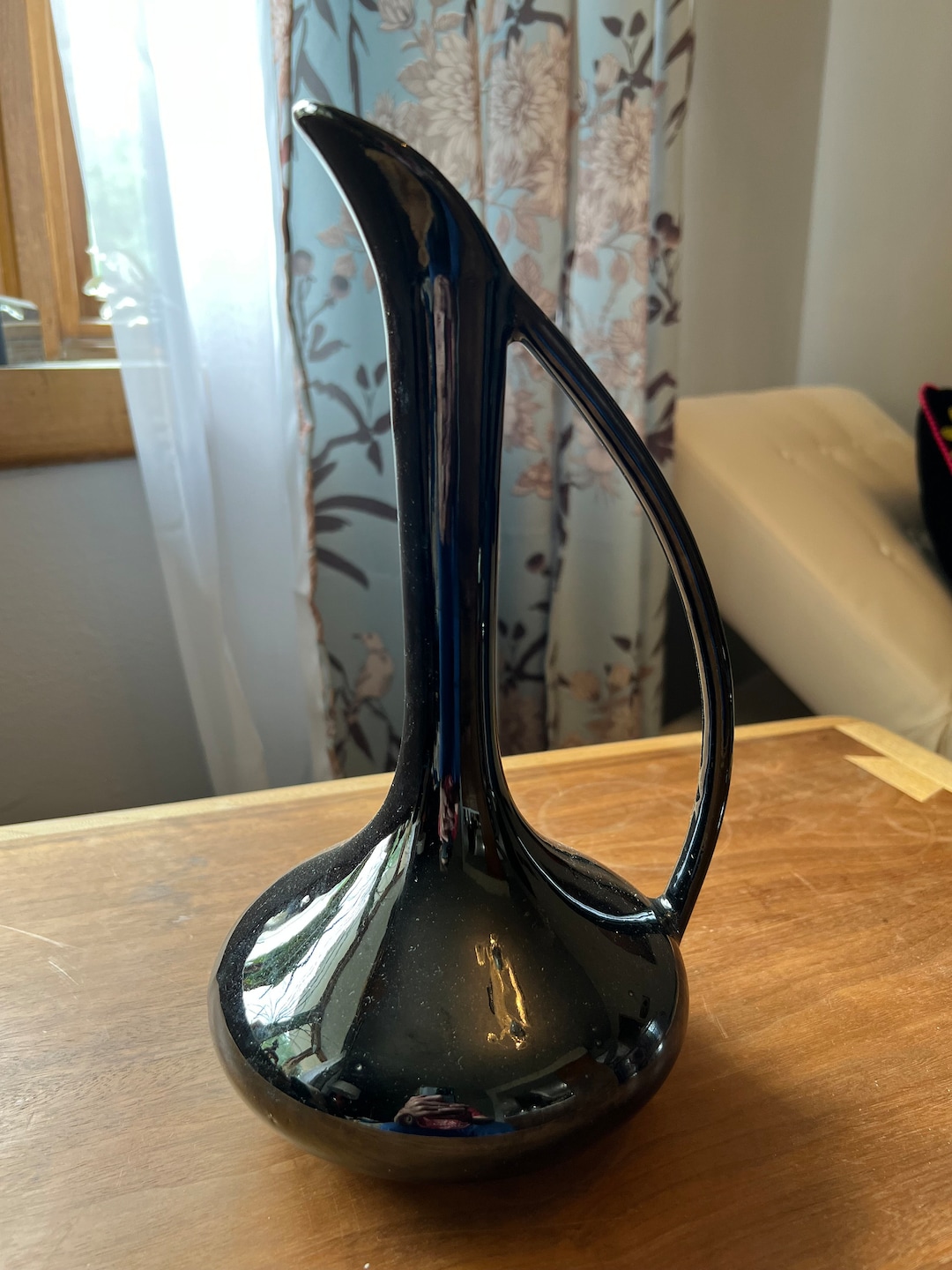 Dryden Pottery Black Vase/decanter Beautiful Antique - Etsy