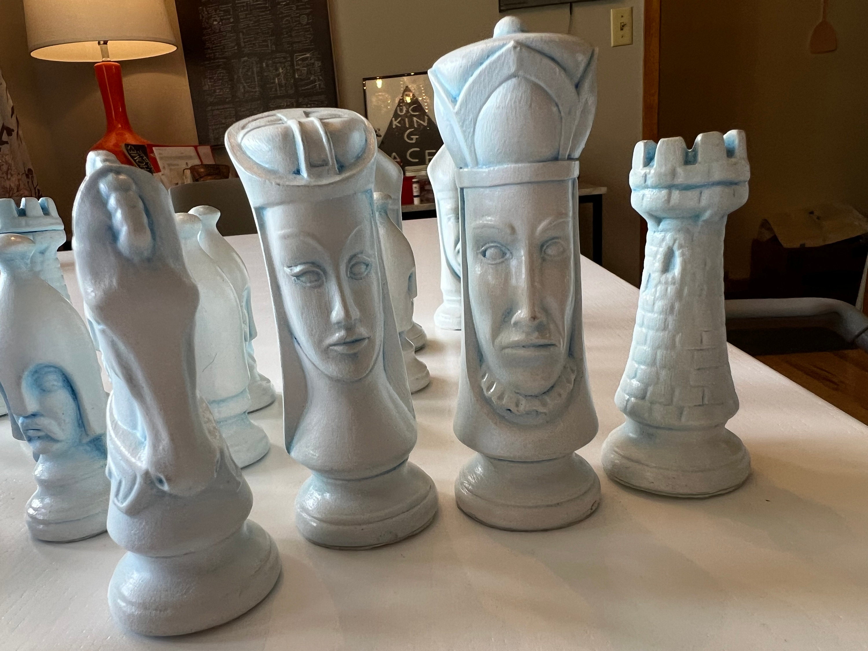 Duncan Mold Complete 32 Pc. Chess Set Medieval Style 1960s - Etsy