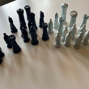 Duncan Mold Complete 32 Pc. Chess Set Medieval Style 1960s - Etsy