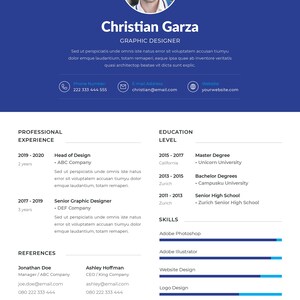 Best Professional Resume Template for Google Docs, Word | Available in ...