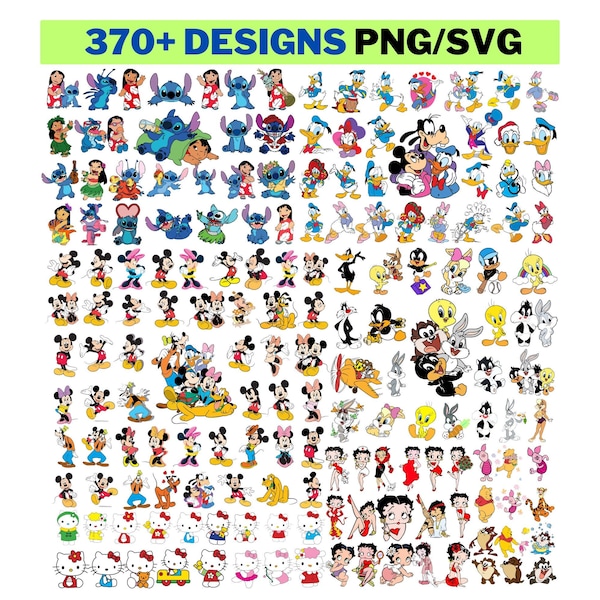 90s Cartoon Characters Svg - Etsy
