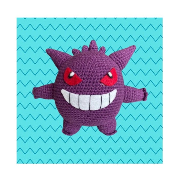 Crochet Gengar Pattern - Etsy