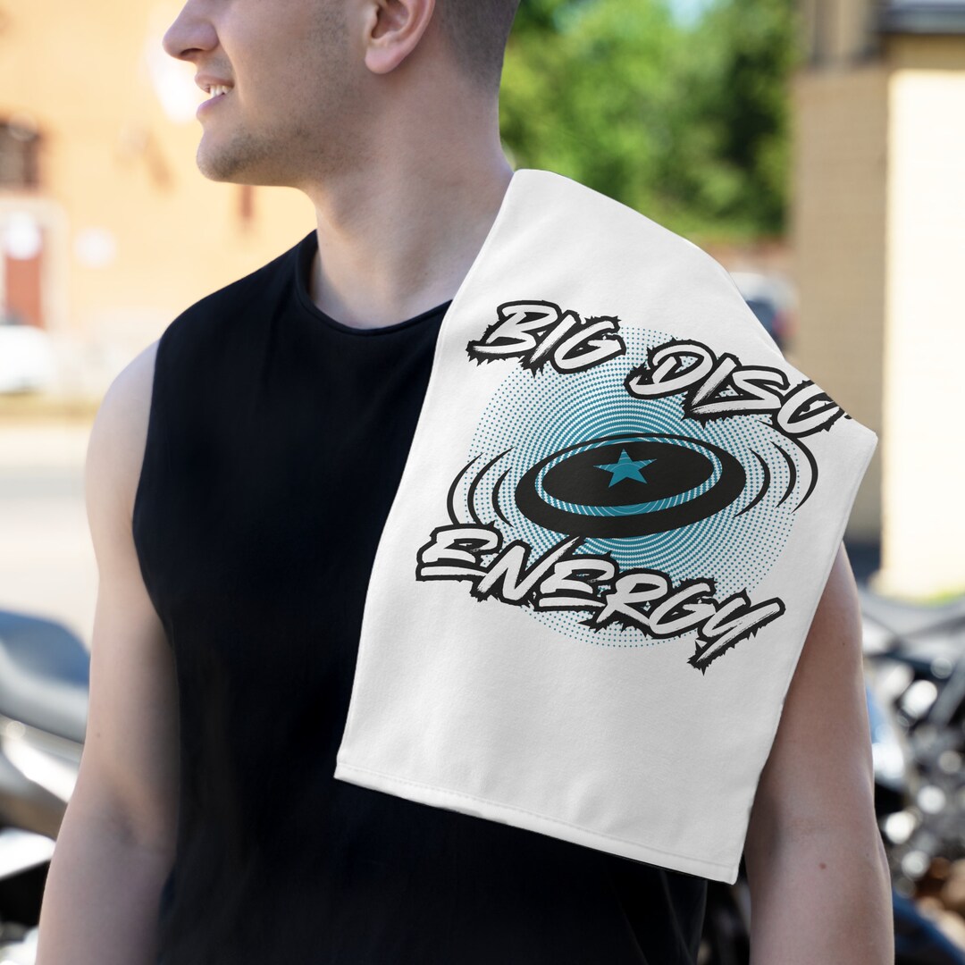 Big Disc Energy Disc Golf Rally Towel, Multipurpose Disc Golf Towel ...