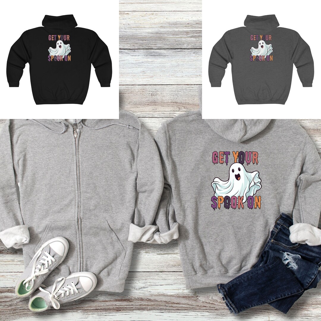 Get Your Spook on Ghost Halloween Hoodie Design, Halloween Sweatshirt ...