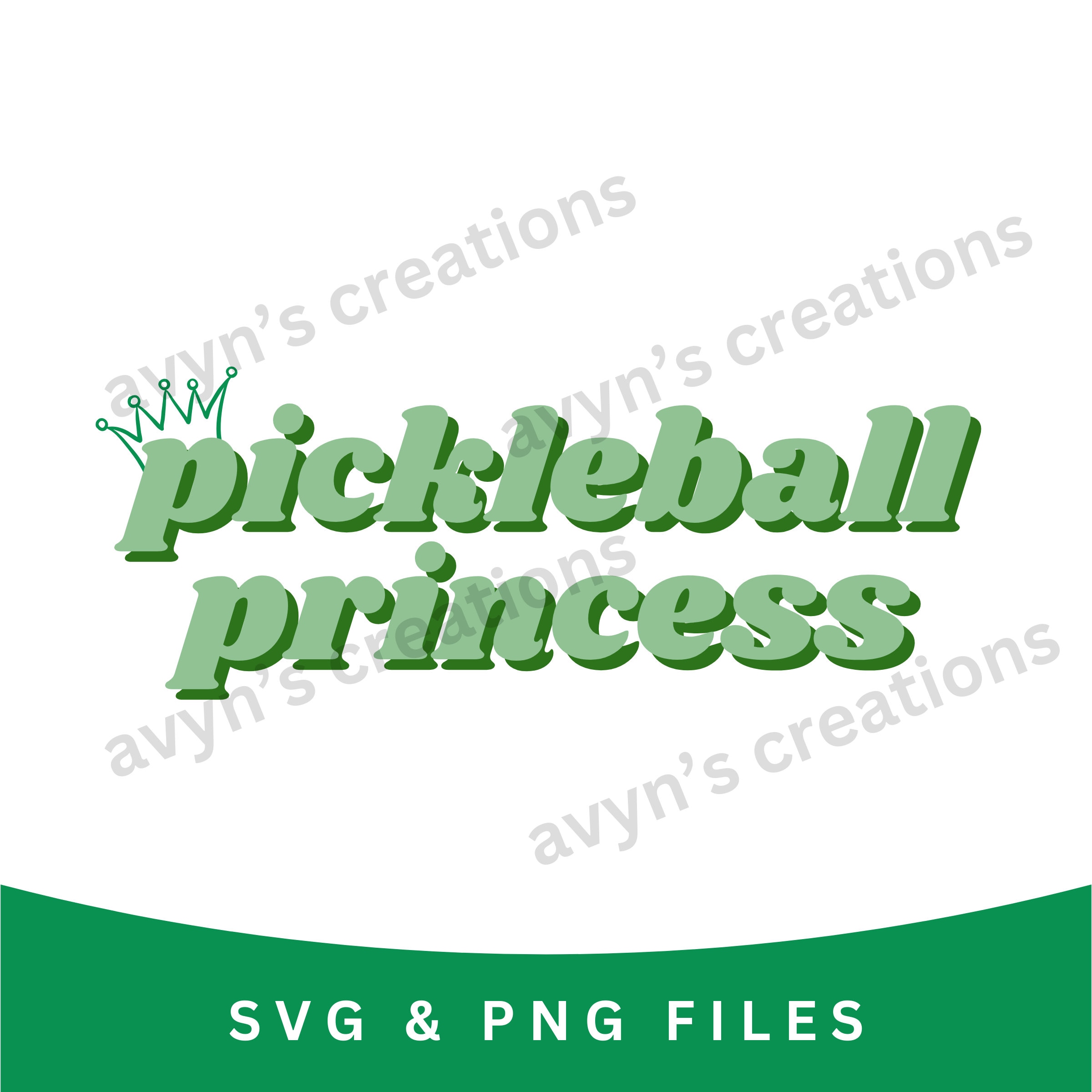 Pickleball SVG & PNG Files for Cricut, Pickleball Princess, Pickleball ...