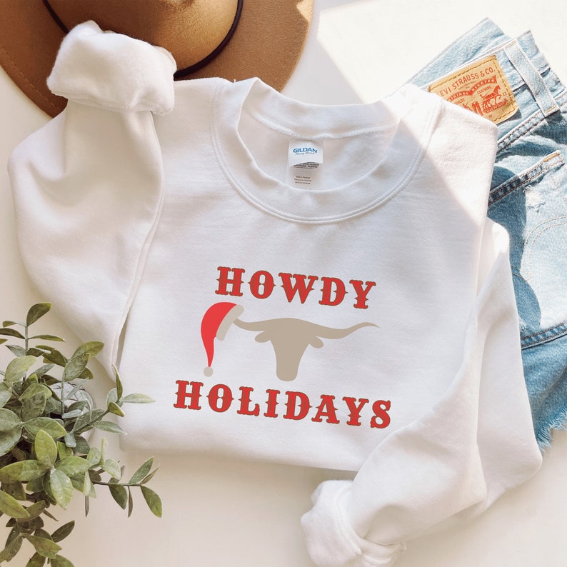 Howdy Holidays SVG & PNG Files, Western/country Christmas Aesthetic ...