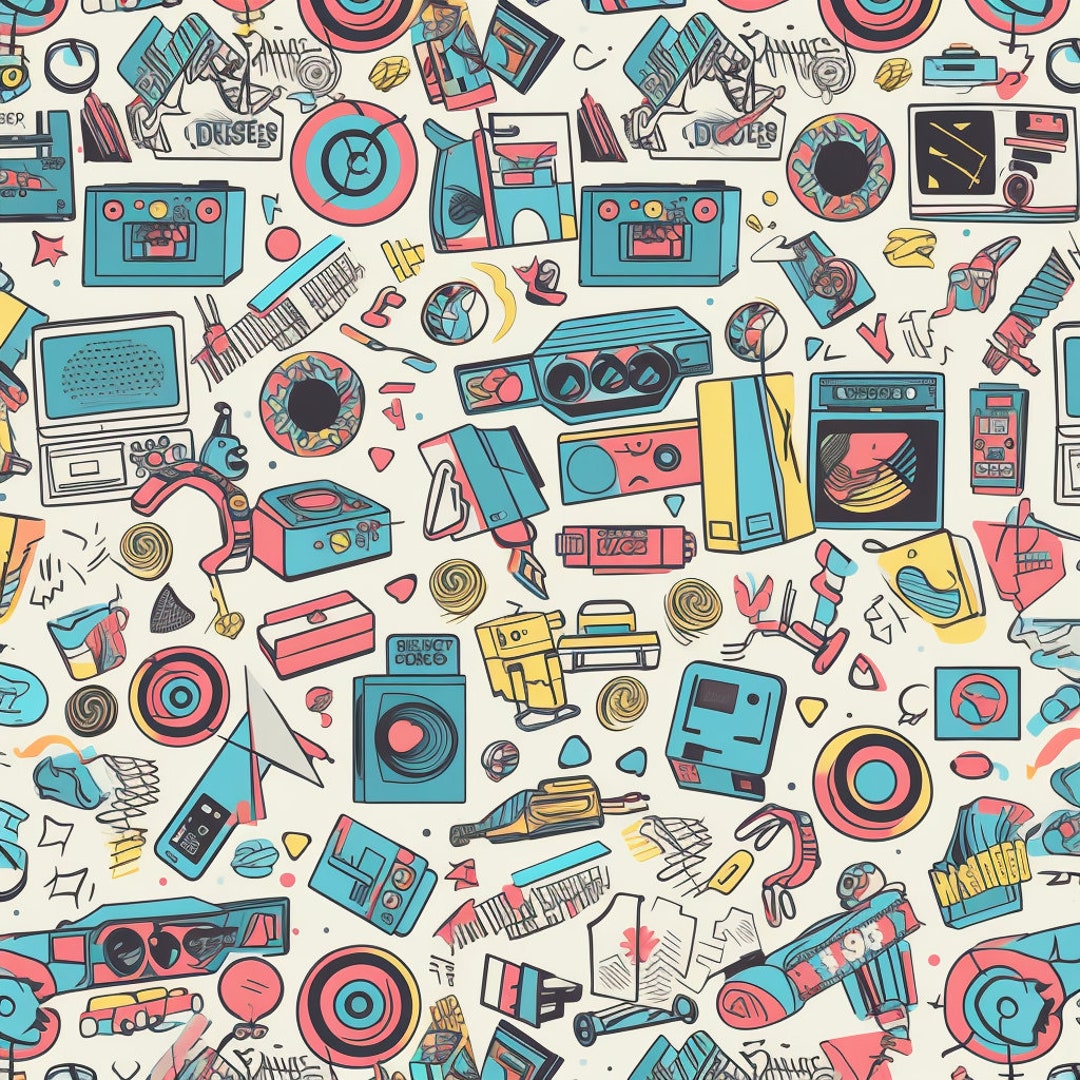 90s Wallpaper Pattern Retro Digital Wallpaper 90s Patterns - Etsy