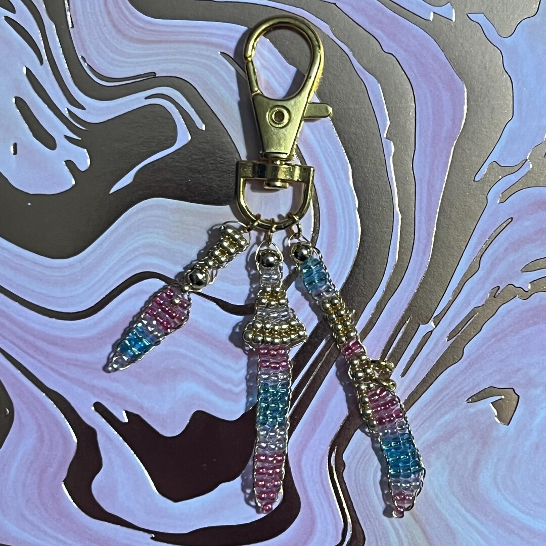 Huntrix Weapons—kpop Demon Hunters—hand Made Keychains/zipper Pull ...