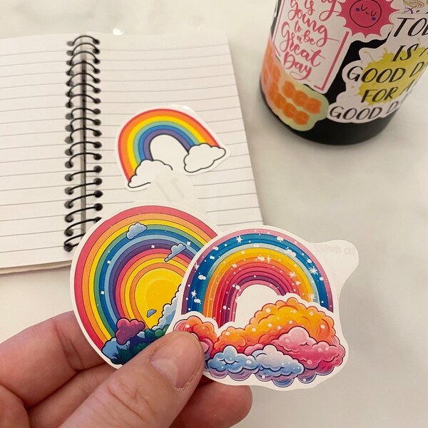 Large Rainbow Stickers - Etsy