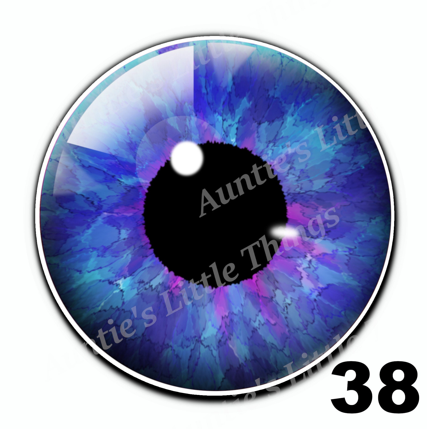 Eyeball Sticker SET of 2 Identical Eyes. Waterproof Option, Dragon Eye ...