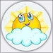 Custom Happy Sun Name Sticker – Waterproof Kids Art Design - Etsy