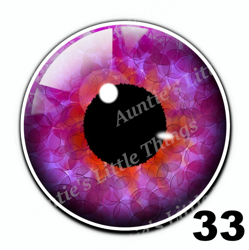 Eyeball Sticker SET of 2 Identical Eyes. Waterproof Option, Dragon Eye ...