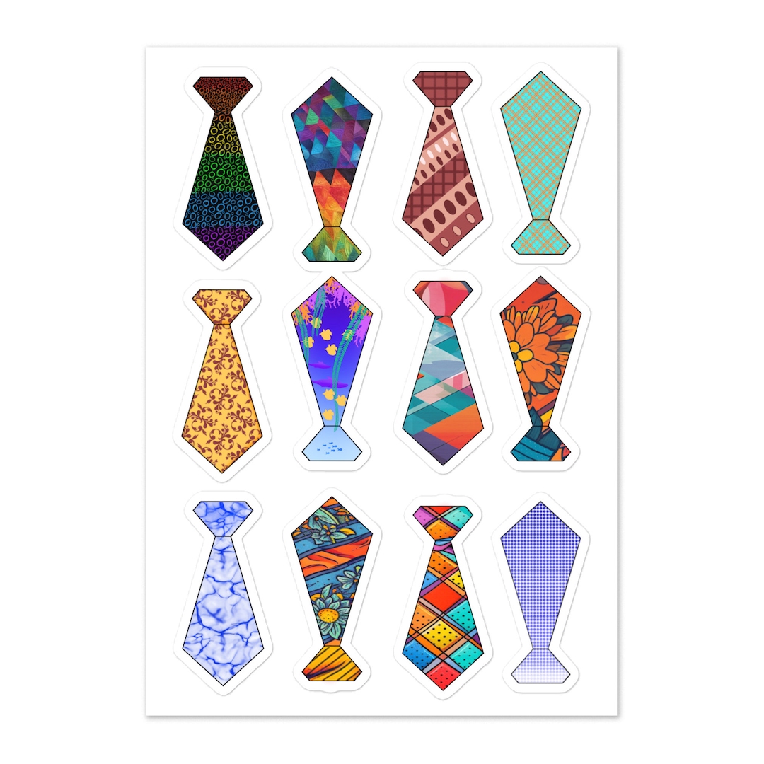 Ugly Tie Stickers! Great Addition to Fathers Day Gift. Neck Tie Sticker ...