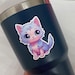 Cute Kitten Stickers Cat Stickers. Many Different Design Choices ...