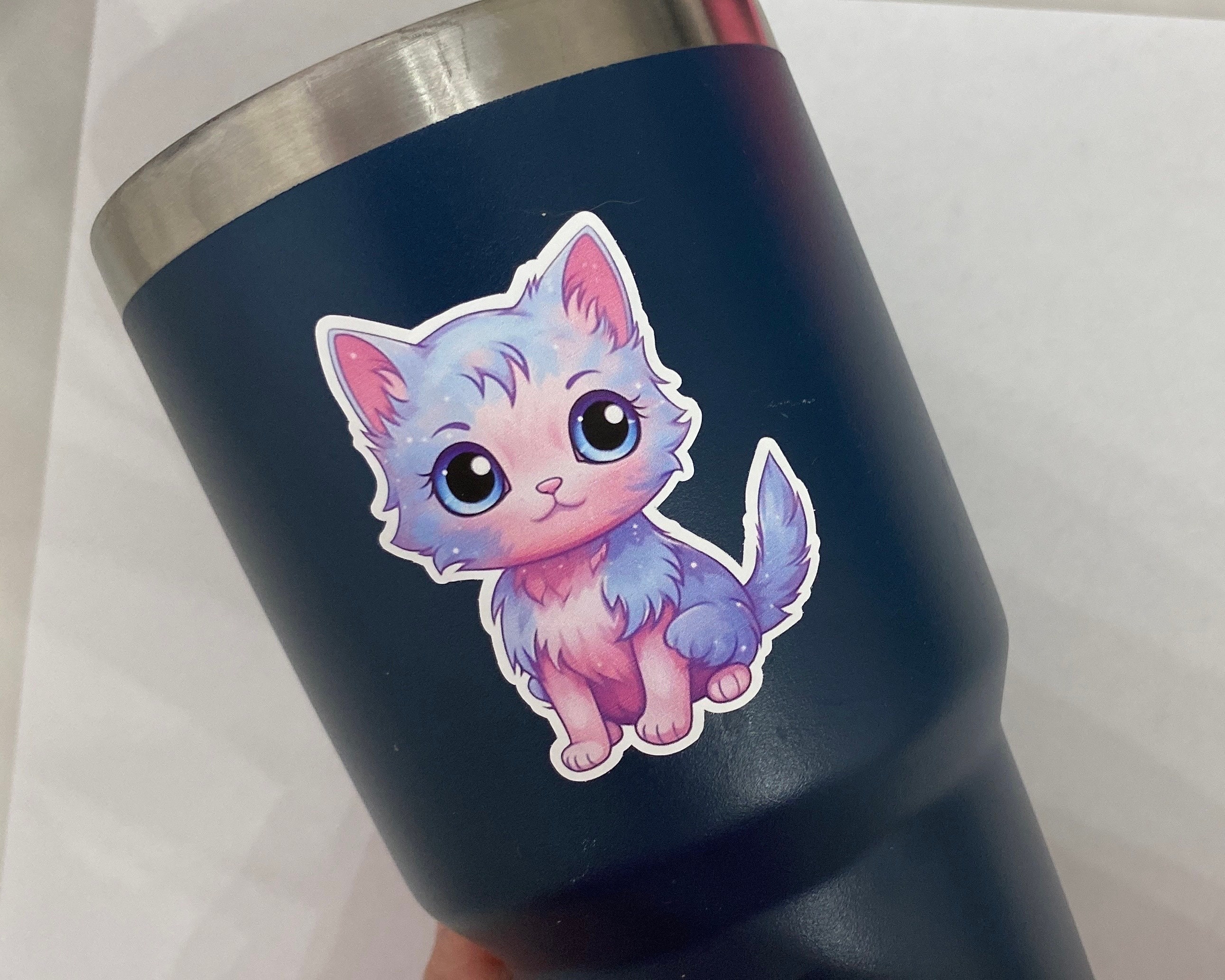 Cute Kitten Stickers Cat Stickers. Many Different Design Choices ...