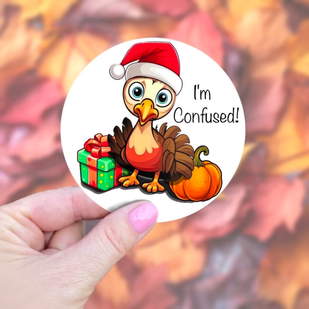 Funny Turkey Stickers! More Designs to Choose From, Large or Small ...