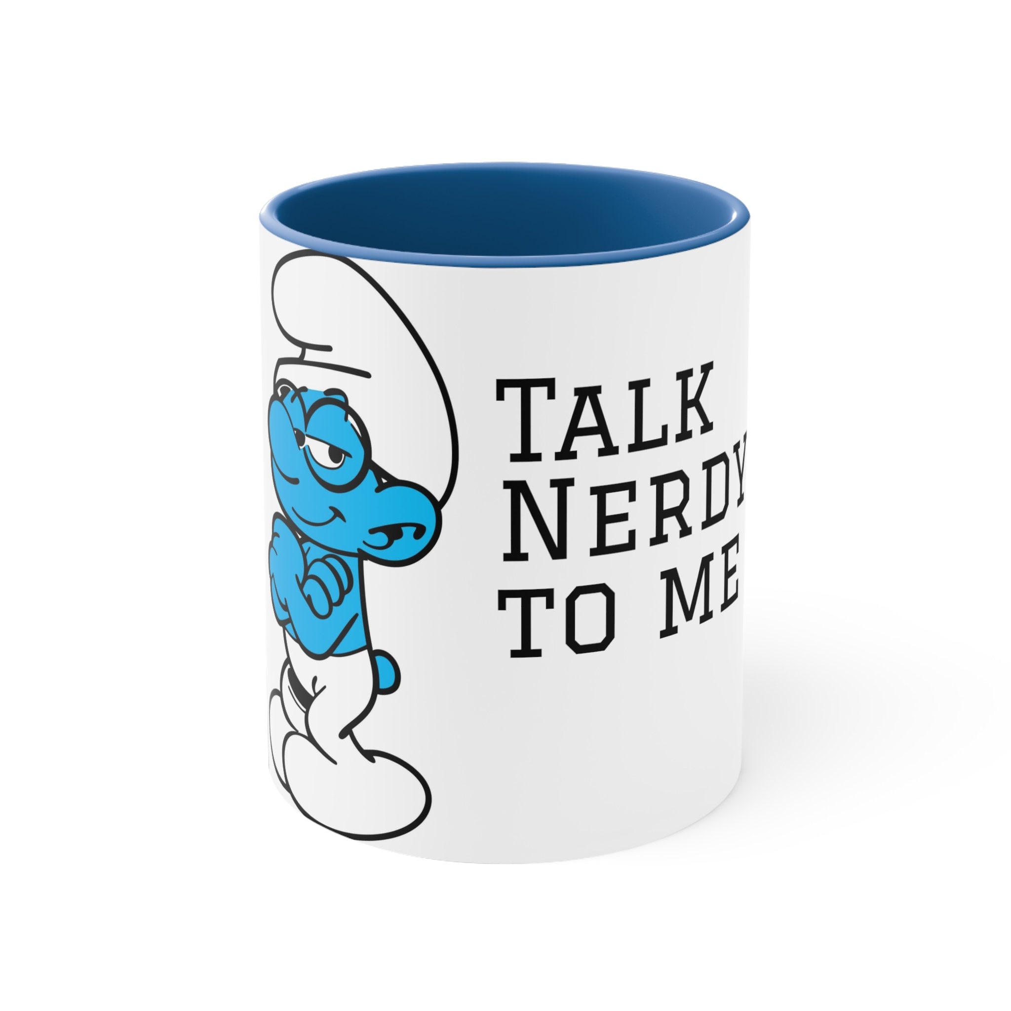 NERD Smurfs Talk Nerdy to Me Accent Coffee Mug, 11oz - Etsy