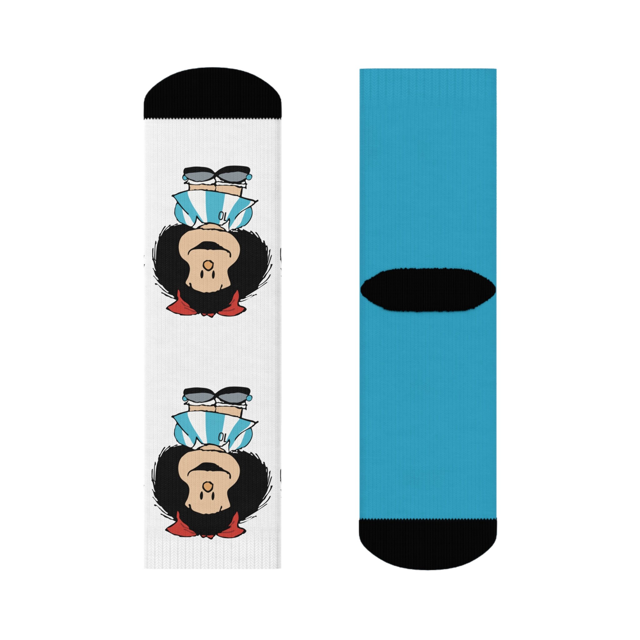Argentina Mafalda Socks (3/4 Crew, Ankle) - Etsy