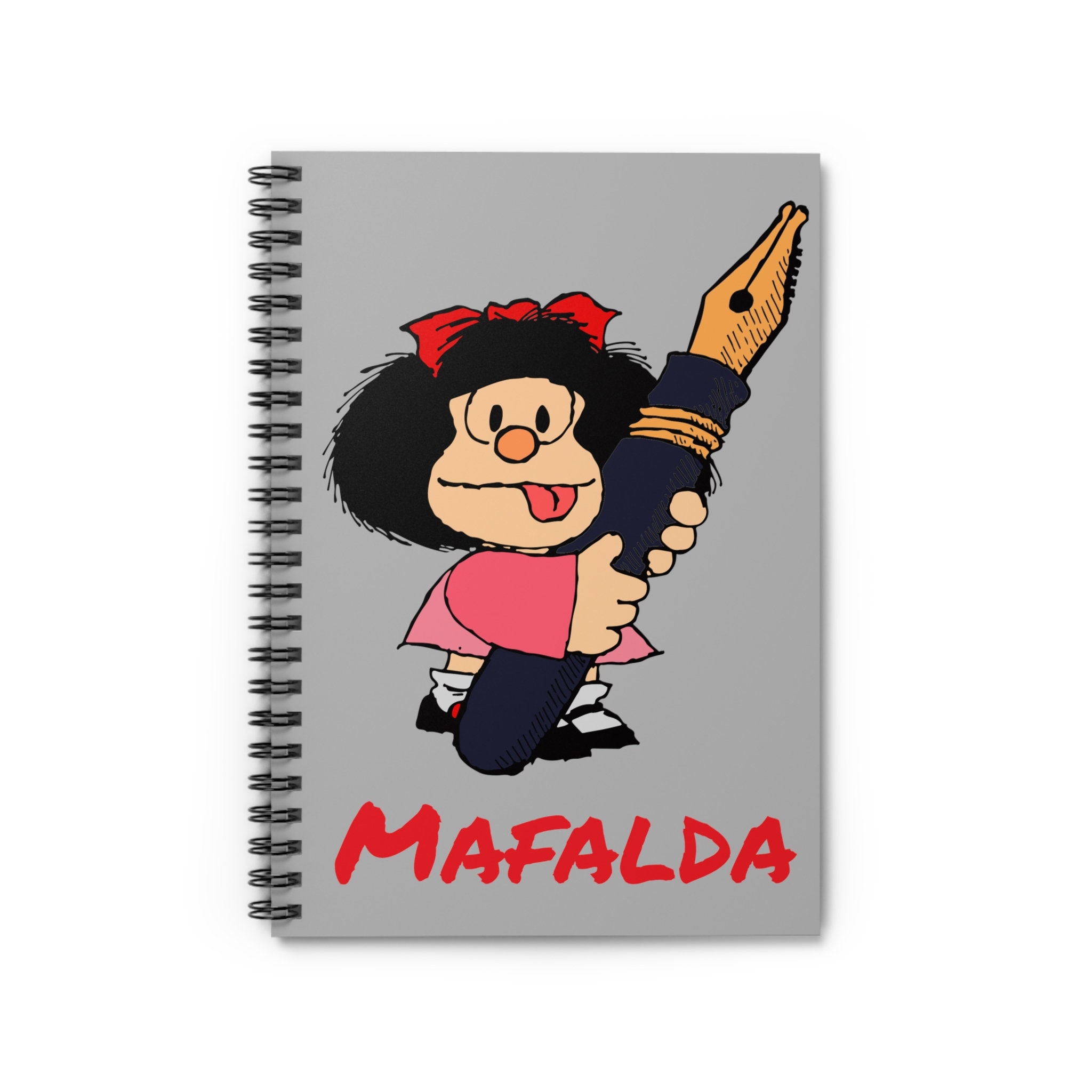 Mafalda Argentina Spiral Notebook - Ruled Line - Etsy