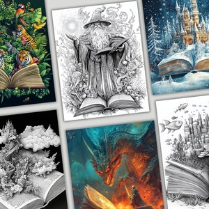 Enchanting Magical Fantasy Coloring Book PDF - 22 Detailed ...