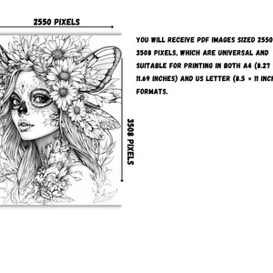 Enchanting Fairy Skull Coloring Pages: 97 Mystical Illustrations of ...
