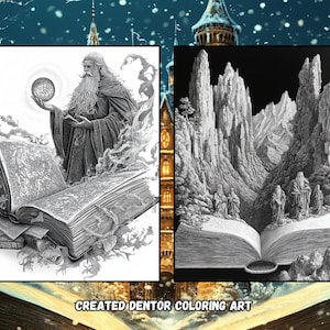 Enchanting Magical Fantasy Coloring Book PDF - 22 Detailed ...