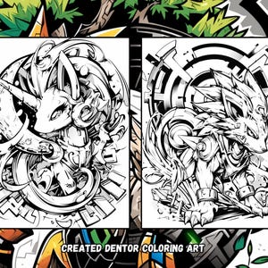 87 Chibi Fantasy Coloring Pages | High-contrast Magical Creatures and ...