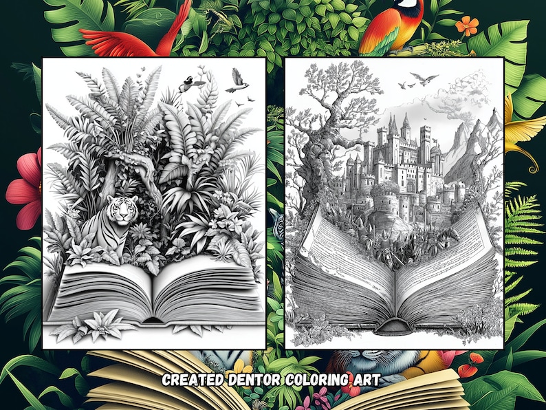 Enchanting Magical Fantasy Coloring Book PDF - 22 Detailed ...