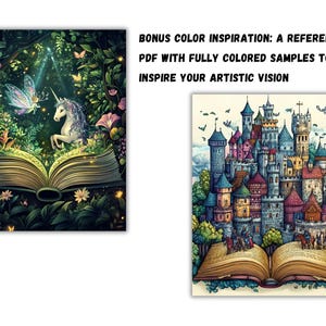 Enchanting Magical Fantasy Coloring Book PDF - 22 Detailed ...