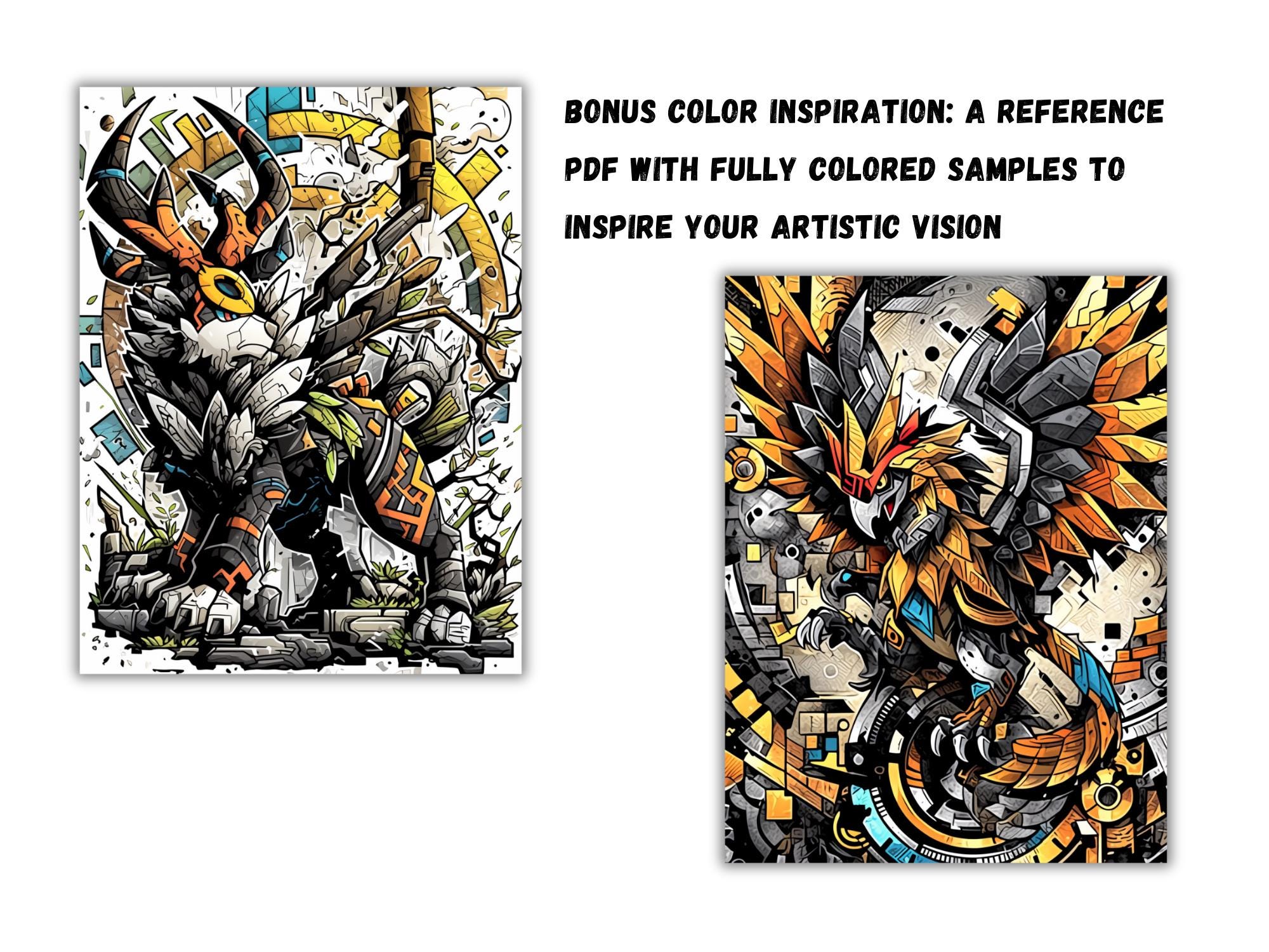 87 Chibi Fantasy Coloring Pages | High-contrast Magical Creatures and ...