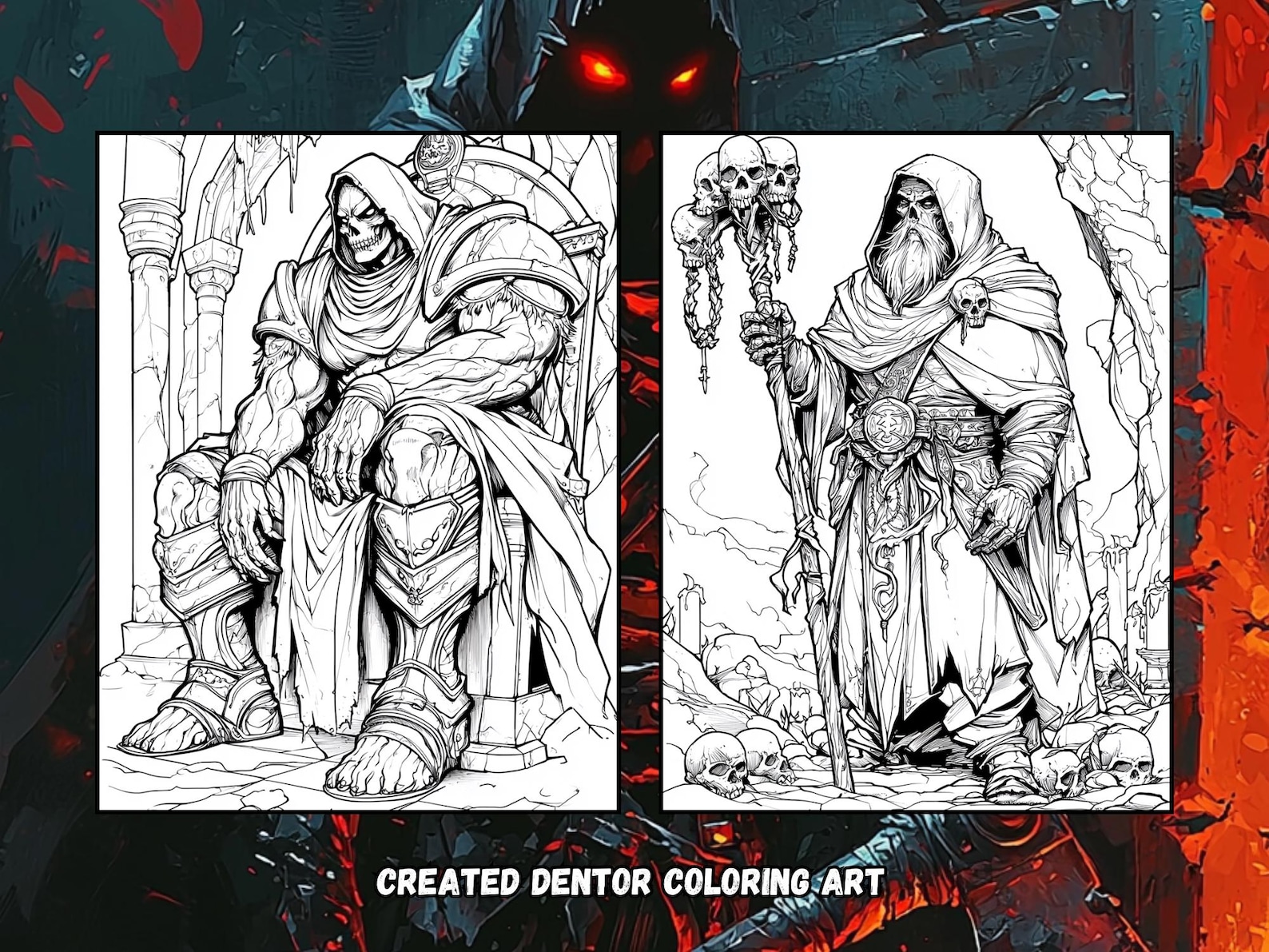 86 Gothic Fantasy Art Coloring Pages, Digital Download for Adults - Etsy
