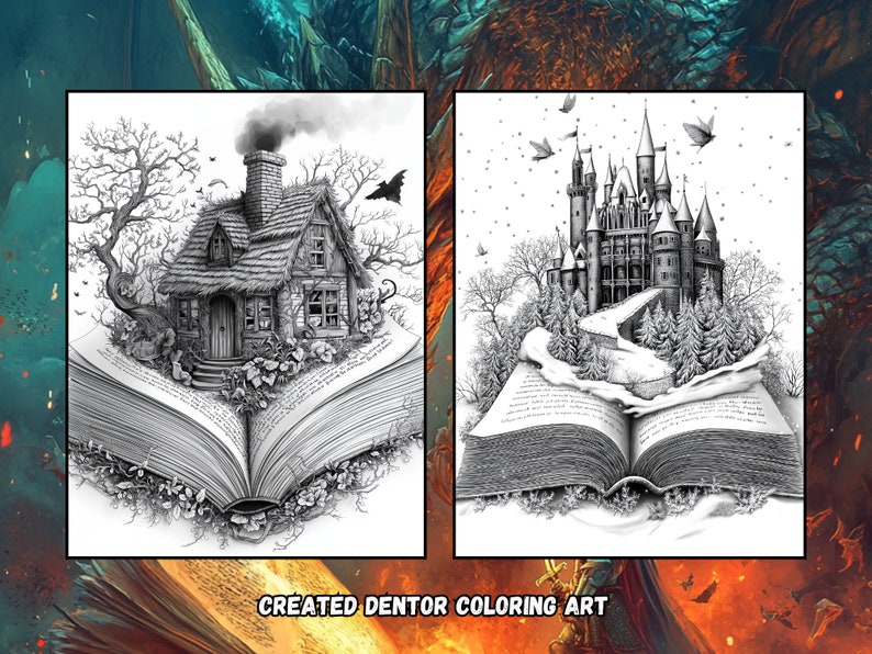Enchanting Magical Fantasy Coloring Book PDF - 22 Detailed ...