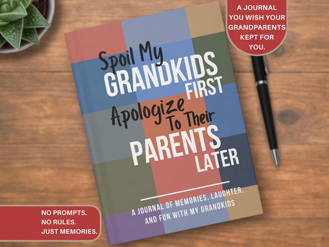 Grandparent Journal, New Grandparent Memory Book, Grandma Gift for ...