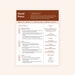 Standard Professional Resume Template Available in 6 Different Colors ...