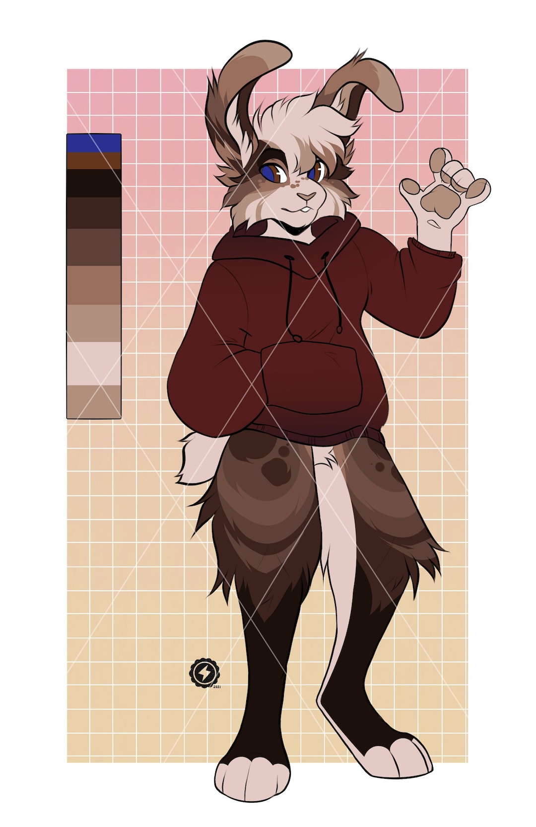 Rabbit Bunny Adopt Furry Adoptable Fursona Character Design Anthro Oc ...