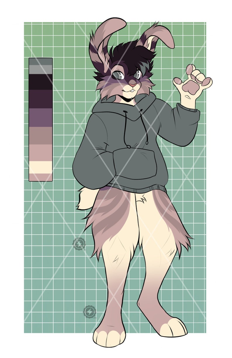 Rabbit Bunny Adopt Furry Adoptable Fursona Character Design Anthro Oc ...