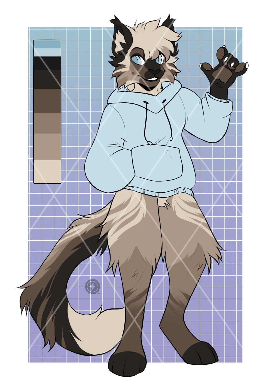 Cat Feline Adopt Furry Adoptable Fursona Character Design Anthro Oc - Etsy